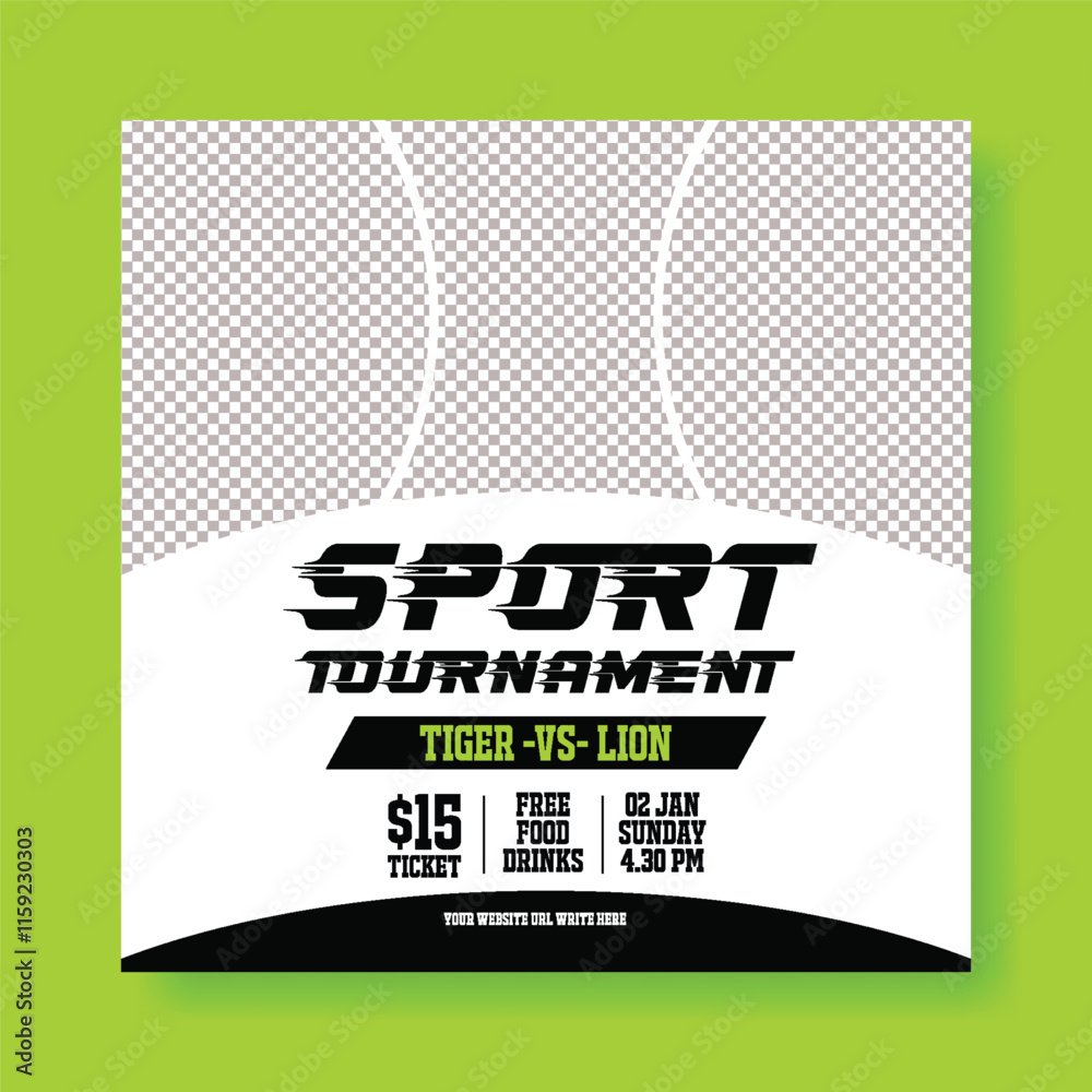Sports tournament and gym fitness editable social media post banner ad ...
