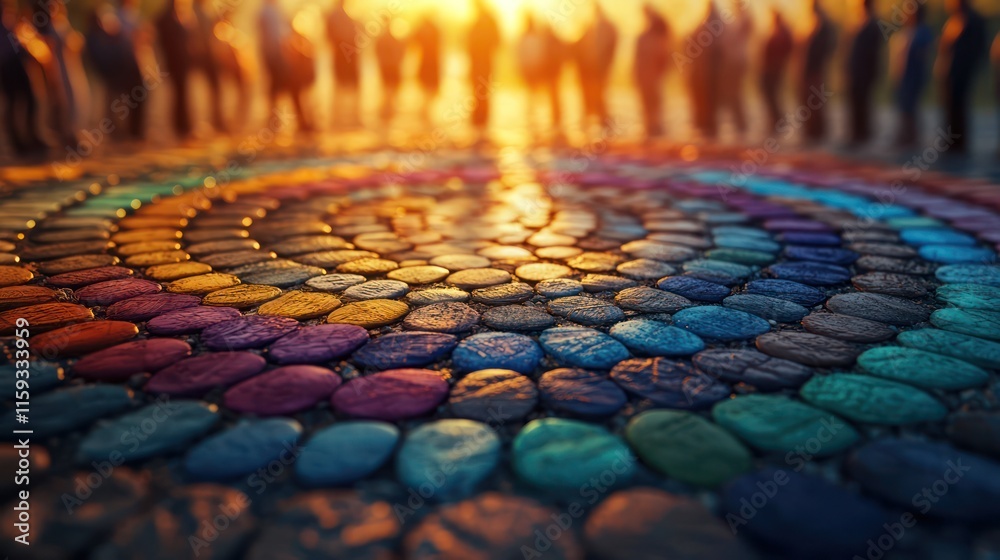 A concept image of overlapping circles, each representing diversity ...