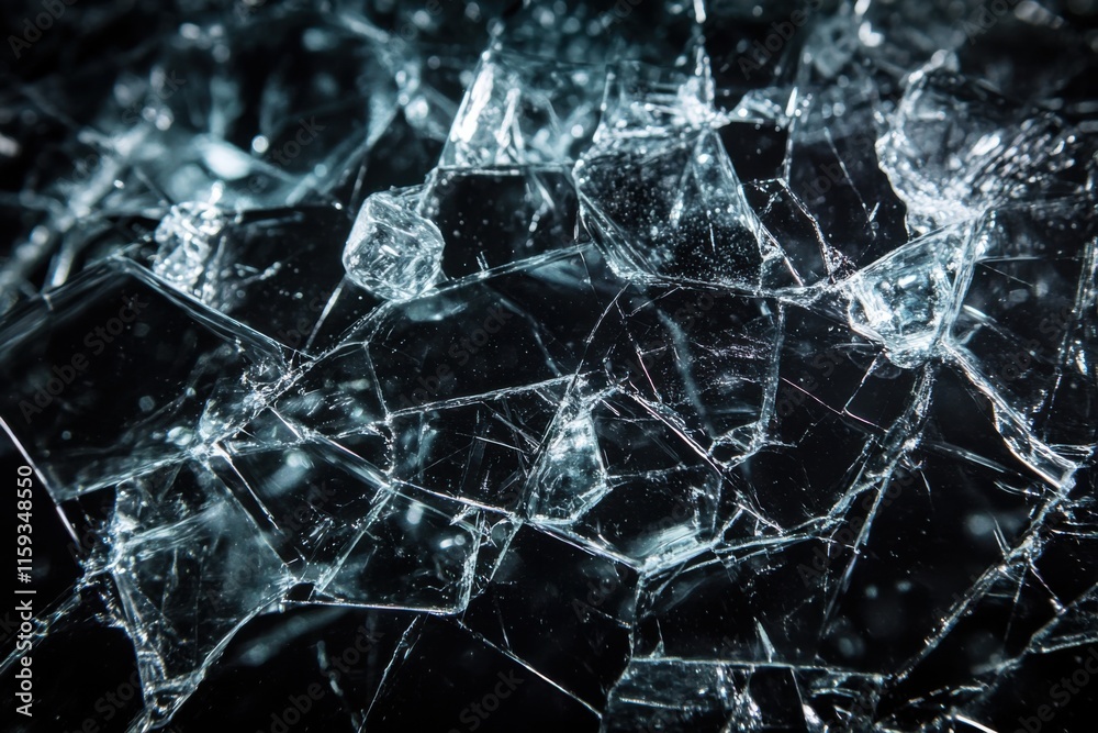 Quantum glass texture with probability reflections and transparent ...