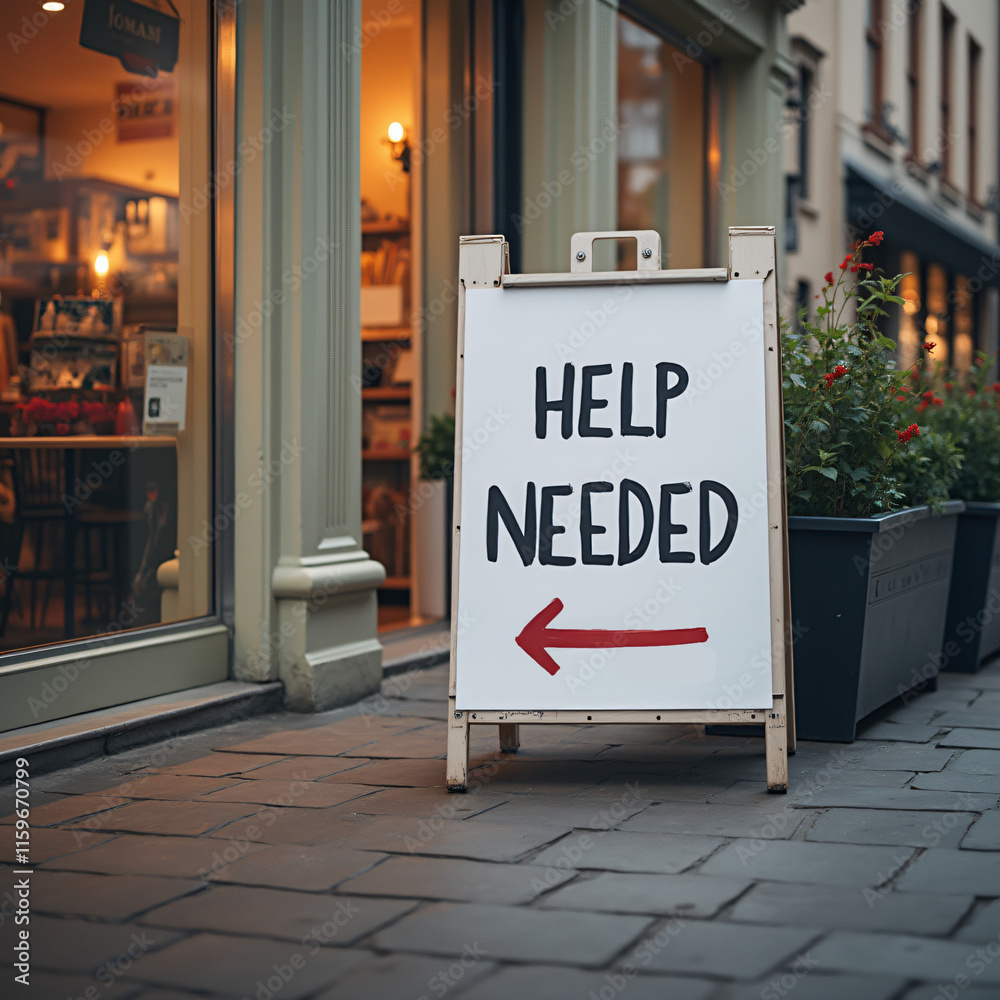help needed sign Stock Photo | Adobe Stock