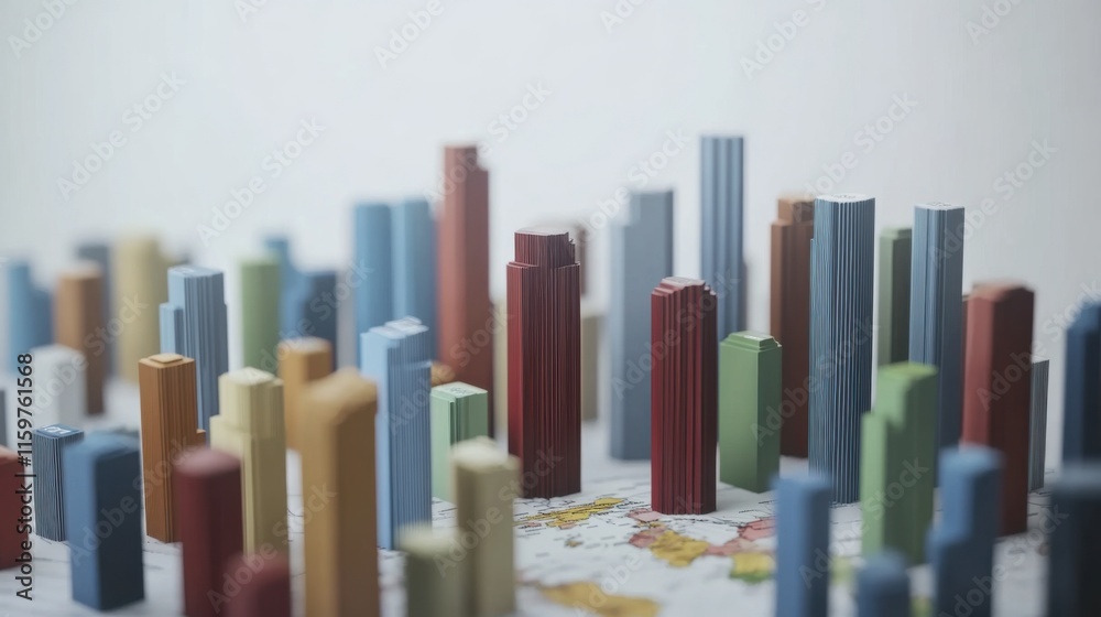 Foto de Stock Breakdown of GDP by income levels. Featuring segmented ...