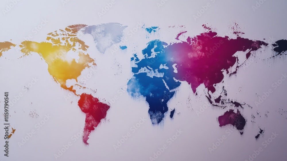 GDP distribution visualization by country. Featuring a world map with ...