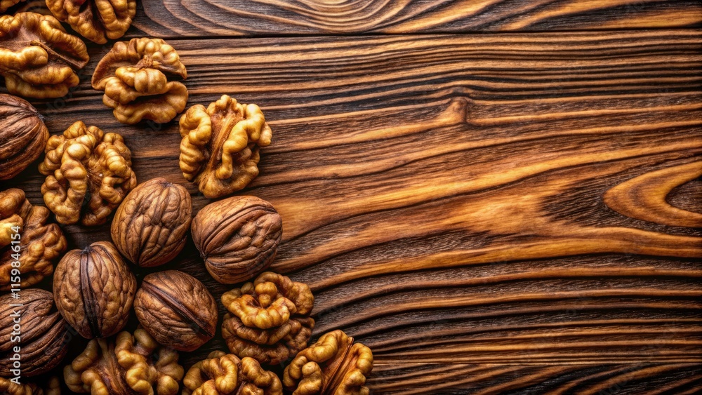 Real Black Walnut Wood Texture with Natural Grain - High-Quality Close ...