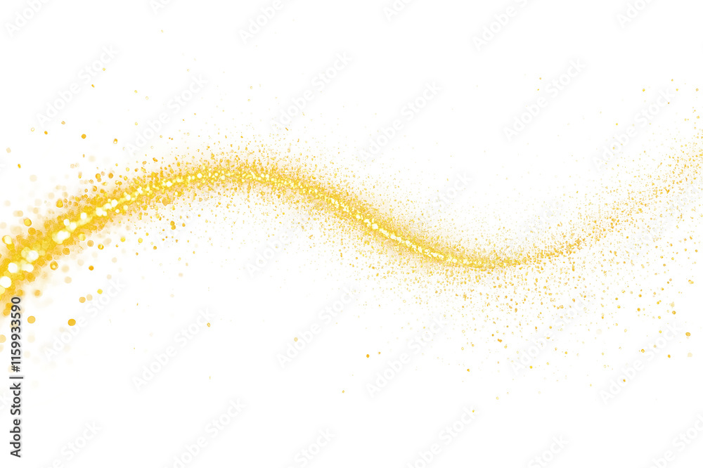 Gold glitter sparkly stardust trail shimmering path of golden Light png ...