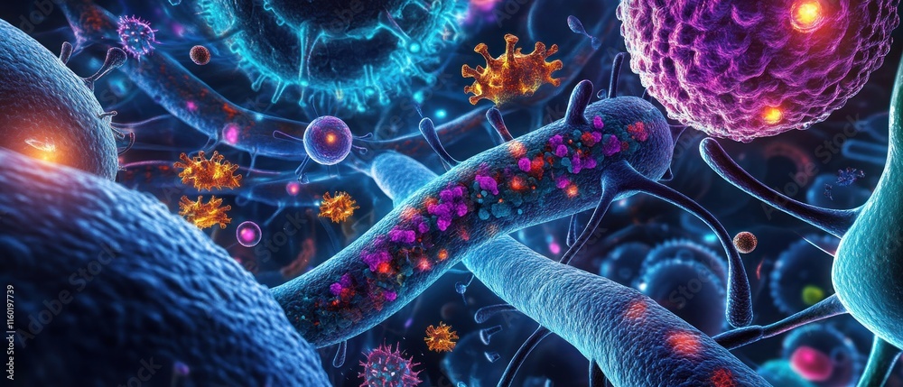 2D illustration of Human Metabolic Pathways and Energy Production ...
