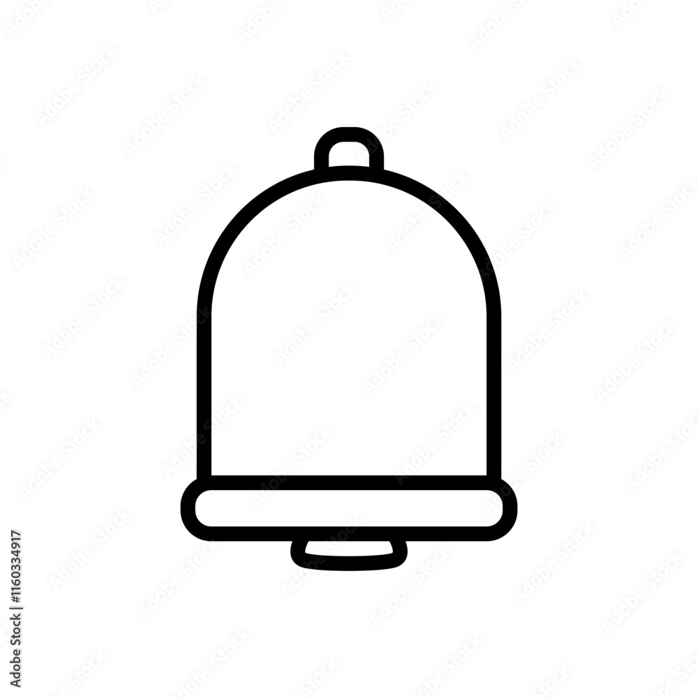 bell icon, simple flat style, illustration, logo sign symbol pictogram ...