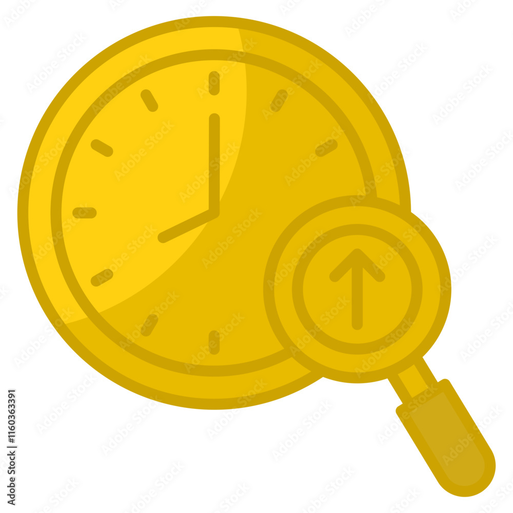 Uptime Monitoring Icon Element For Design Stock Vector | Adobe Stock