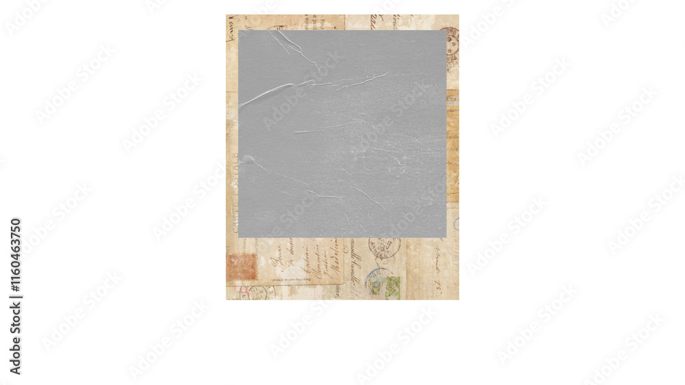 Vintage Polaroid Frame | Antique Paper Texture | Retro Photo Effect for ...