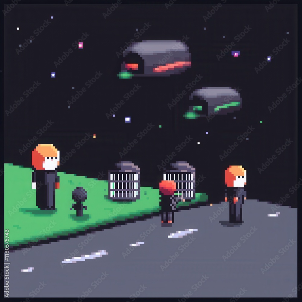 20241228122317list 30 A fun 8-bit pixel art of a glowing pixelated ...