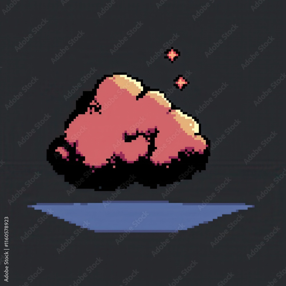 20241228122317list 52 A vibrant 8-bit pixel art of a glowing pixelated ...