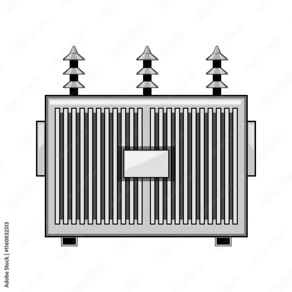 insulation electrical transformer cartoon. phase frequency, impedance ...
