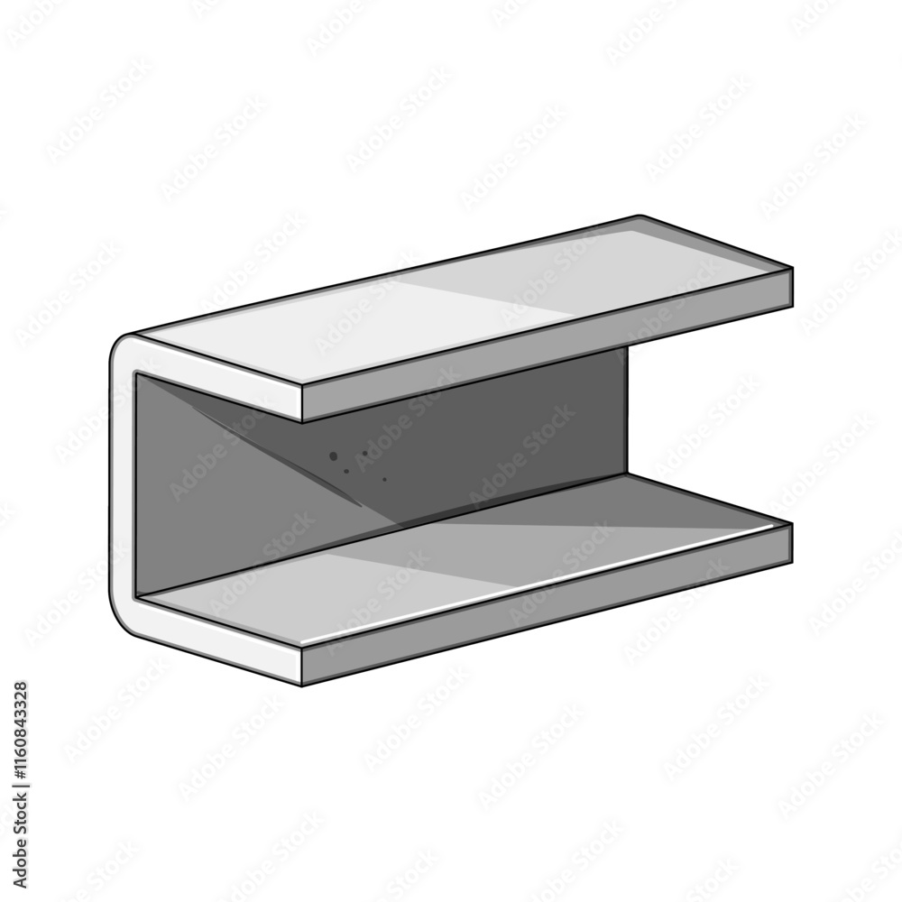 support steel beam cartoon. load structure, fabrication welding ...