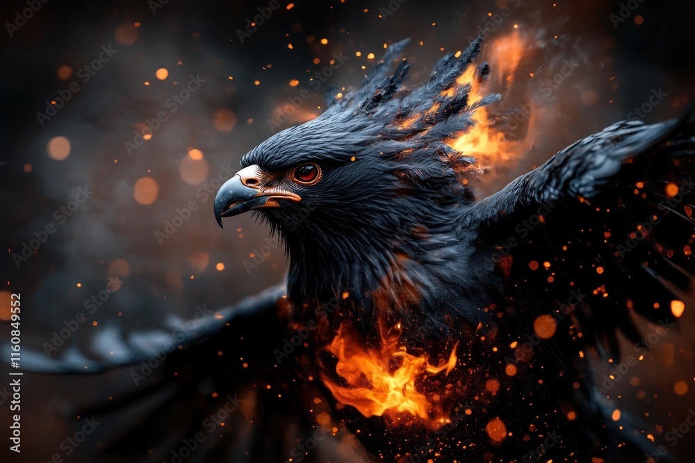 Witness the awe-inspiring rebirth of a mythical Celtic phoenix, a ...