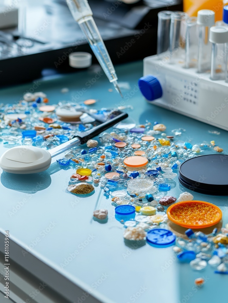 Ocean Microplastic Lab Analysis Microplastics Research Environmental