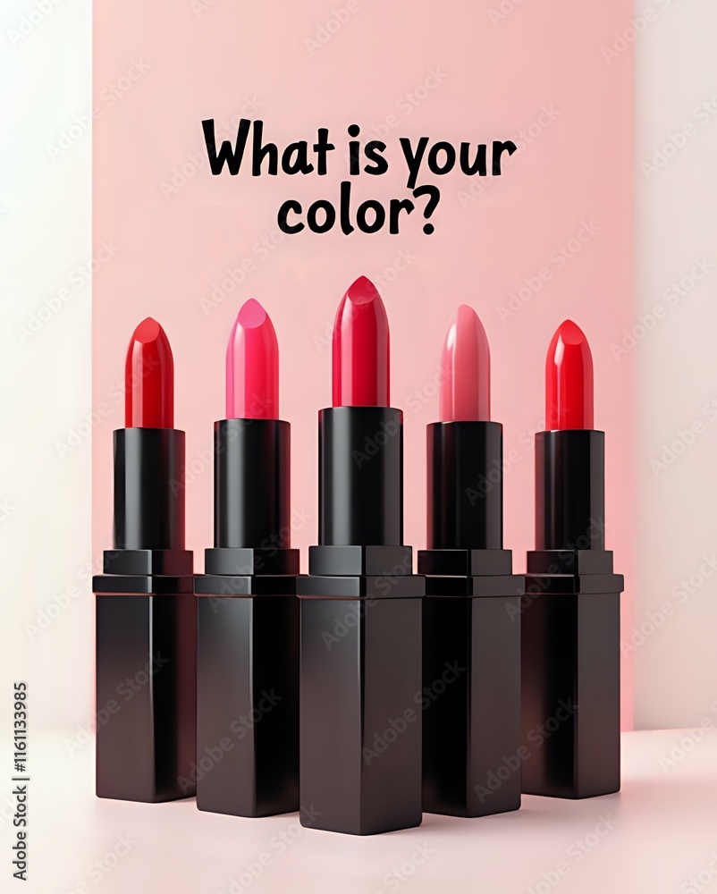 Stylish Lipstick Shades for a Bold Look. Five different shades of ...