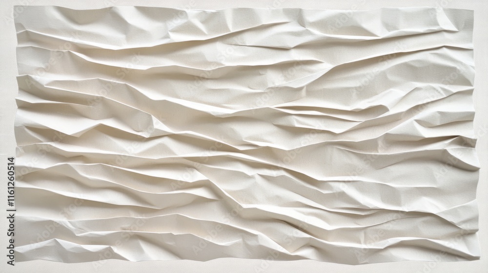 Beige wrinkled paper background recycled from paper packaging. The ...
