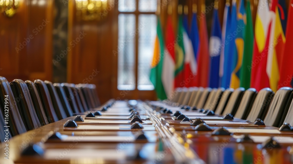 International summit meeting conference room digital asset corporate ...