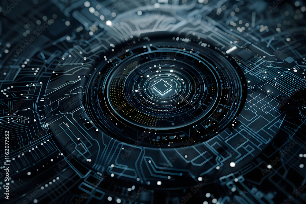 Intricate Abstract Representation of an Encoder Symbol in Digital Data ...