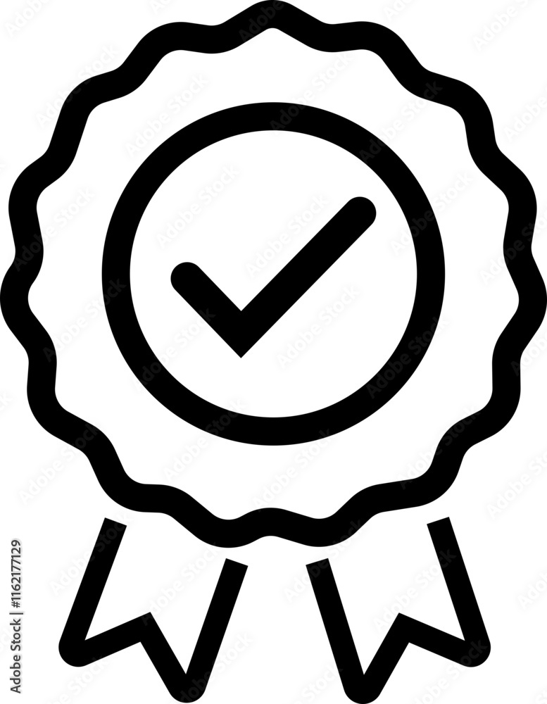 Quality icon formats, approval check vector icons sheet, editable ...