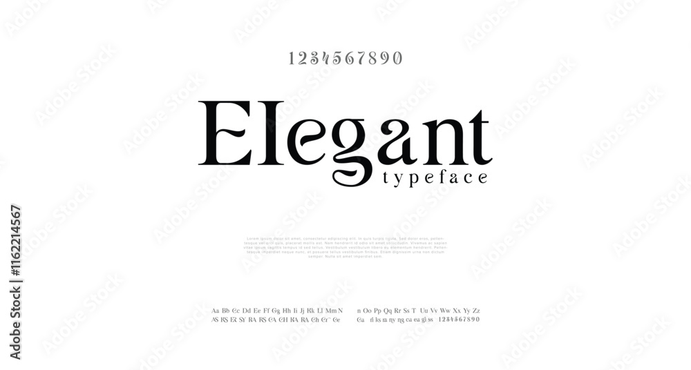 Abstract Fashion font alphabet. Minimal modern urban fonts for logo ...