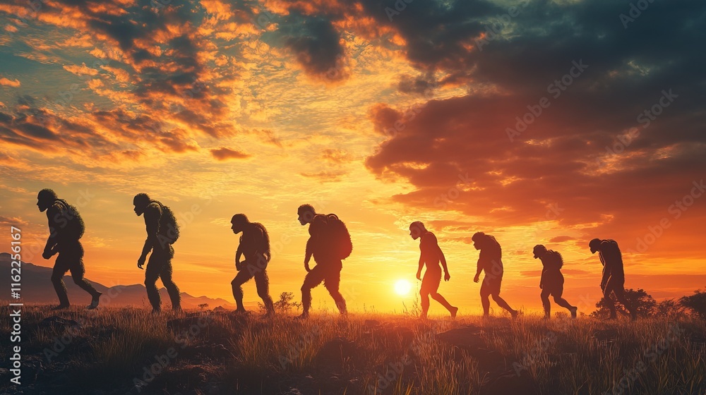 Timeline of human evolution from ancient hominids to futuristic humans ...