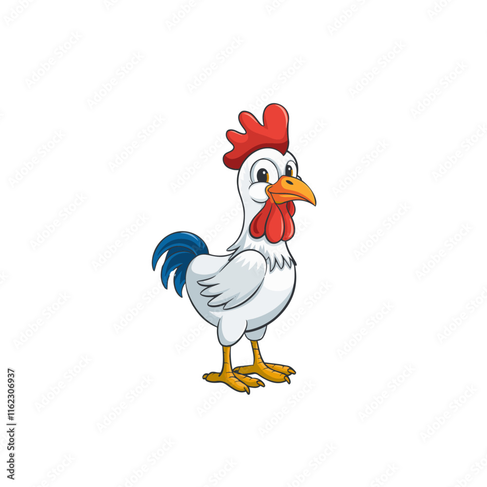 Gamecock set, Rooster collection set isolated on white .hen a with ...