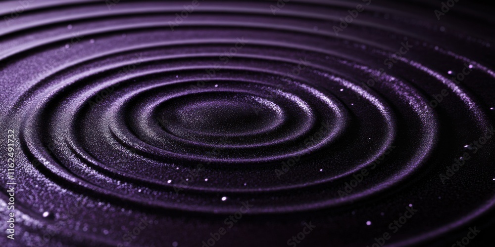 Luxury concentric circle patterns in deep purple, fading into black to ...