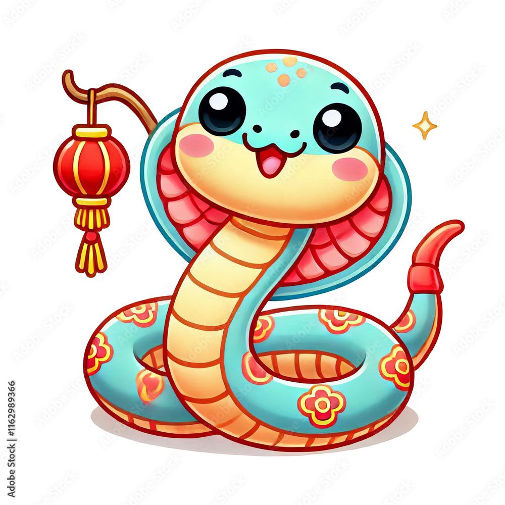 Chinese Zodiac Snake Sign Cute Cartoon - Year of the Snake - Cycle of ...