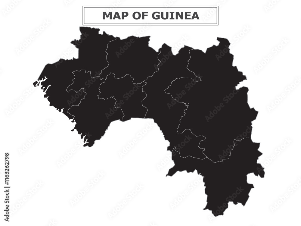 African Countries Geography Political map. Political map of country ...