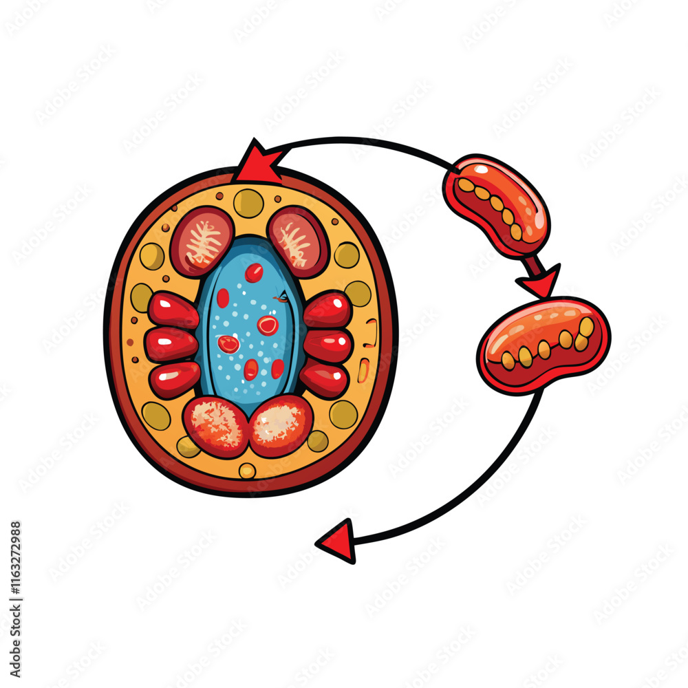 Illustrate ATP synthesis in the mitochondria, showing glycolysis, Krebs ...