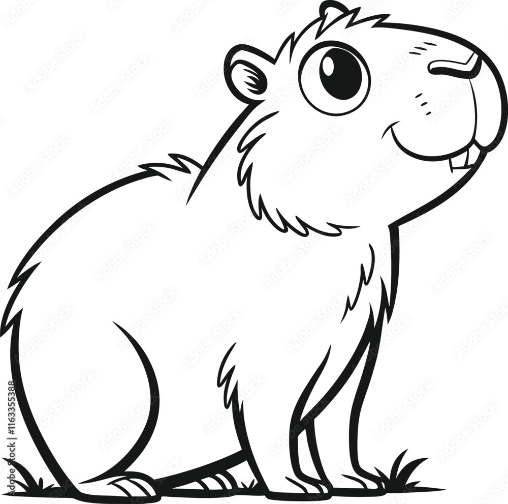 capybara silhouette for any art form - Capybara illustration - minimal ...