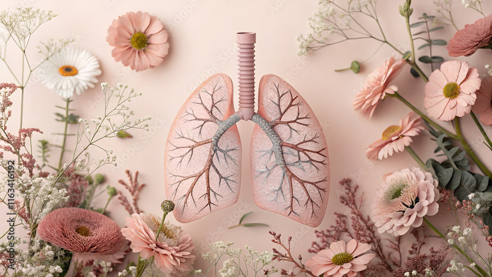 Breathing New Life: A Pastel Flora Anatomy of the Lung for World ...