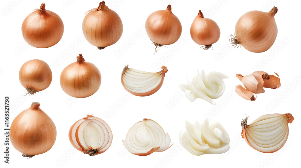 high-resolution PNG image features various presentations of onions ...