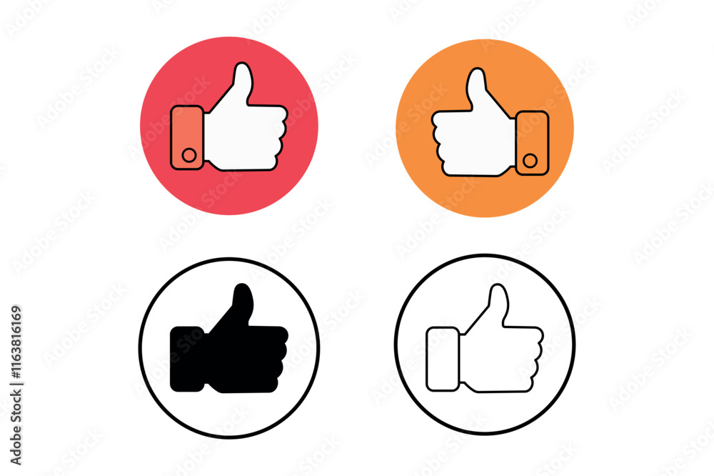 Thumbs Up Symbols for Building Stronger Online Communities, like icon ...