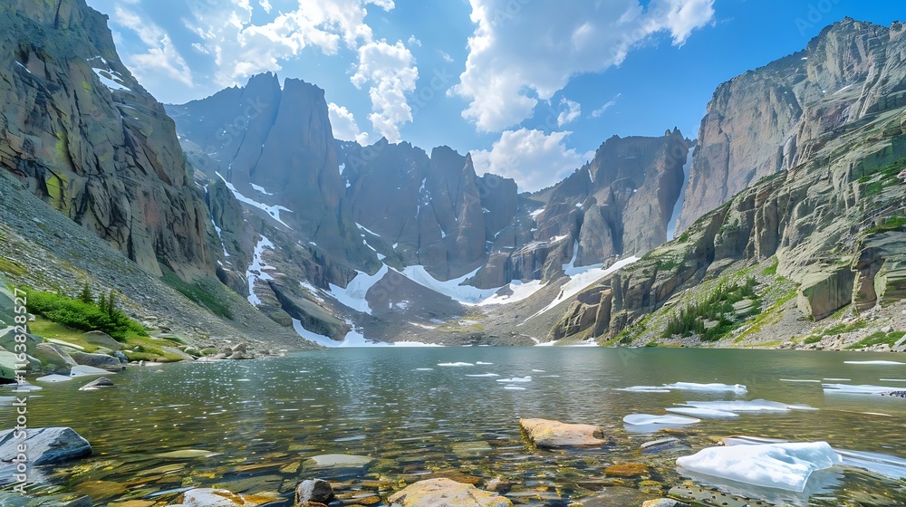 Glaciers are massive, slow-moving bodies of ice that form over many ...