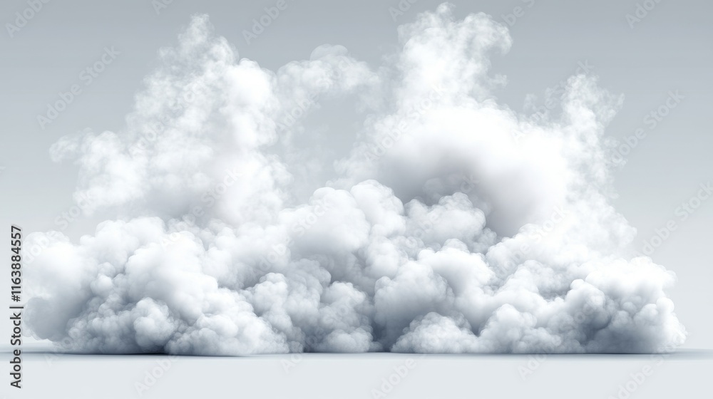 White smoke cloud with overlay effect on transparent background ...