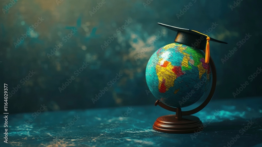 Stock-Illustration „International study abroad graduation Conceptual ...