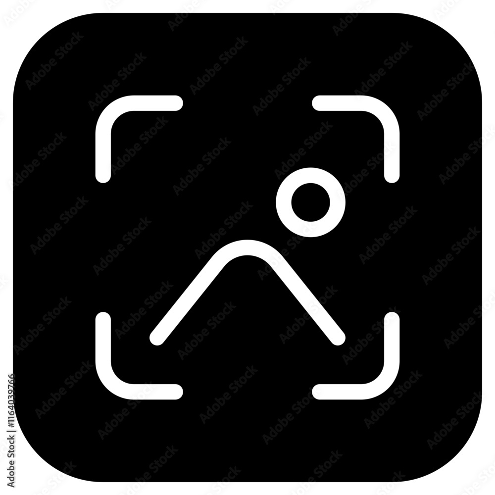 Editable vector screenshot, scan image icon. Part of a big icon set ...