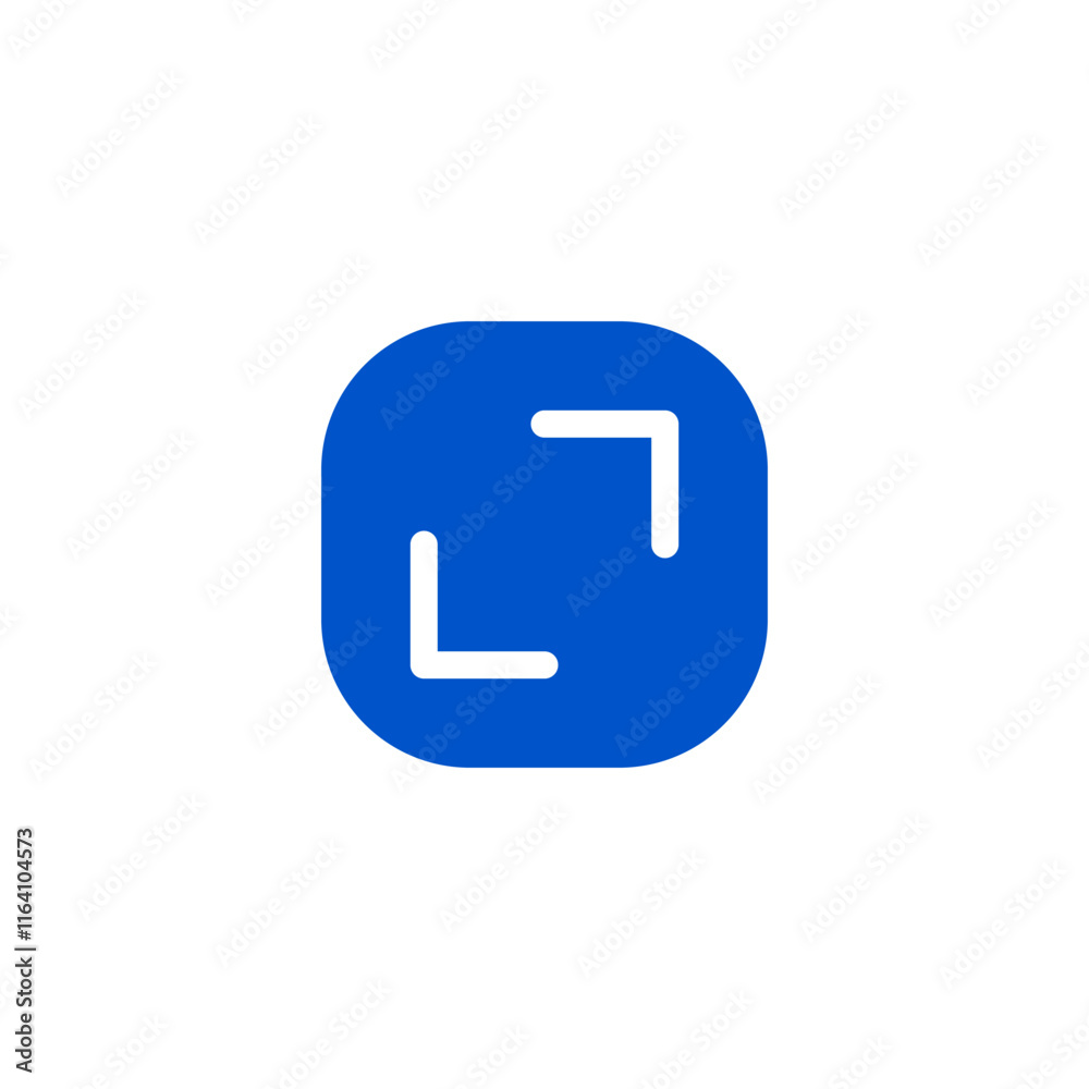 Stock-Vektorgrafik „resize button icon, simple flat style, illustration ...