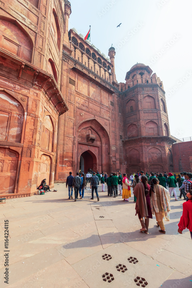 The historic Mughal fort - Lal Qila or the Red Fort at Delhi was ...