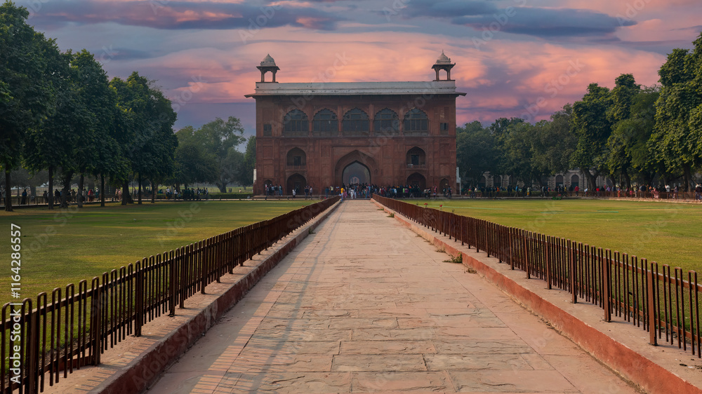 The historic Mughal fort - Lal Qila or the Red Fort at Delhi was ...
