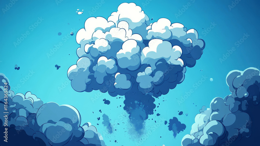 Ilustración de Stock Magic smoke explode process animation sprite sheet ...