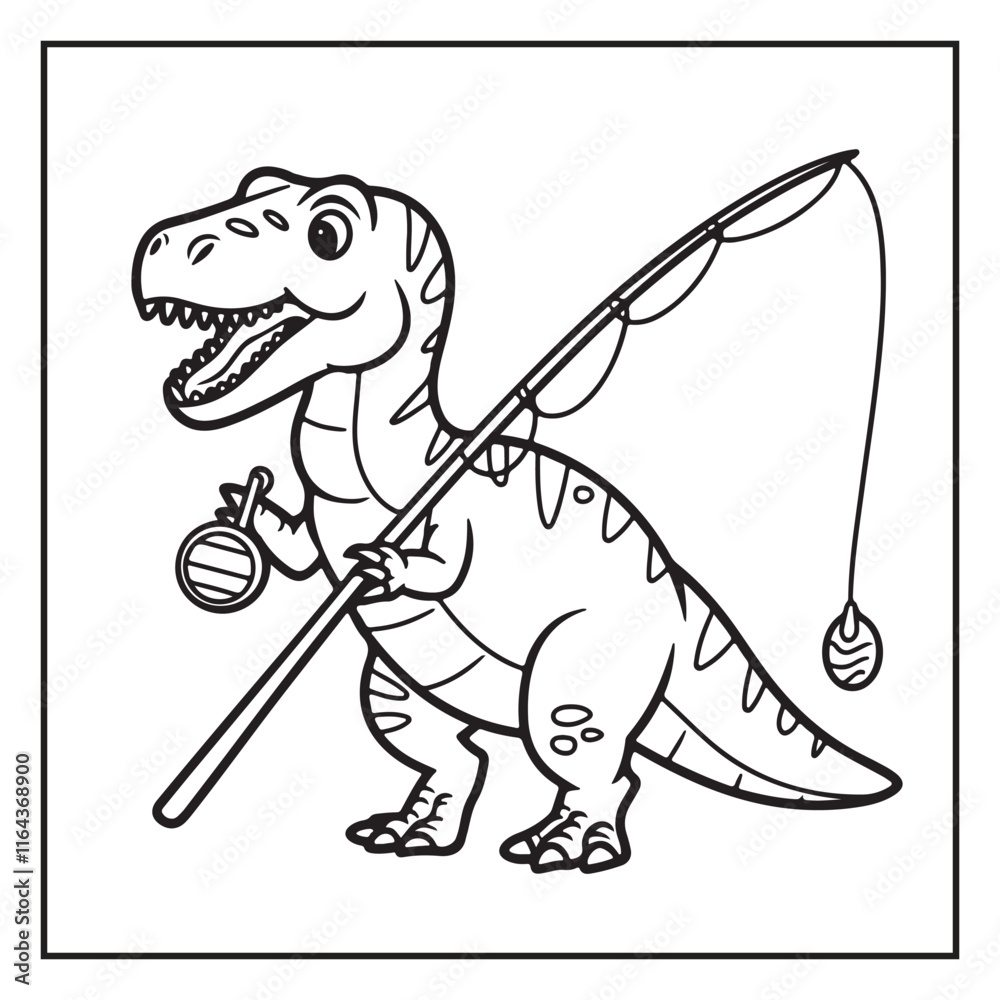 Cute Dinosaur Coloring Pages for Kids. Dinosaur designs For Kids ...