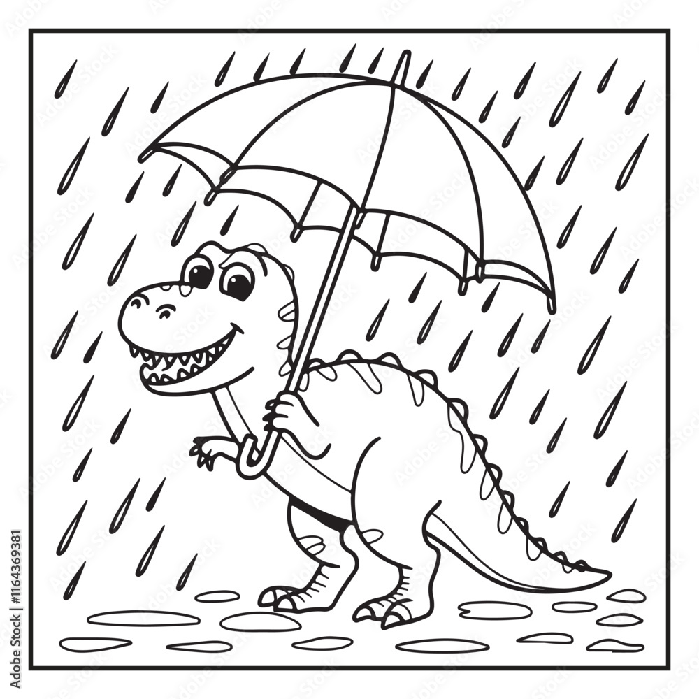Cute Dinosaur Coloring Pages for Kids. Dinosaur designs For Kids ...