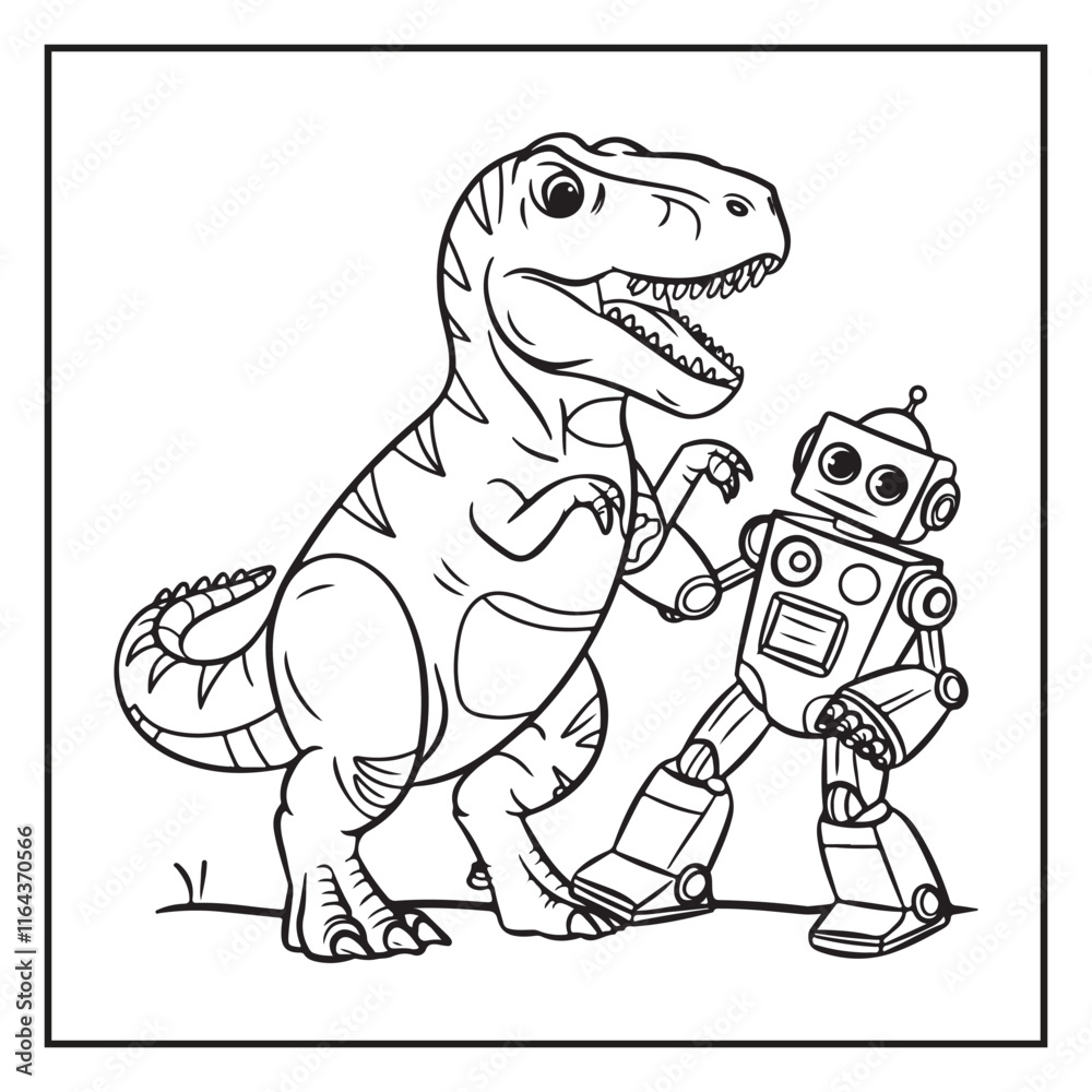 Cute Dinosaur Coloring Pages for Kids. Dinosaur designs For Kids ...