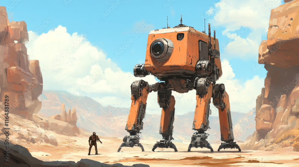 Ilustración de Stock Robots evolution time line, artificial ...