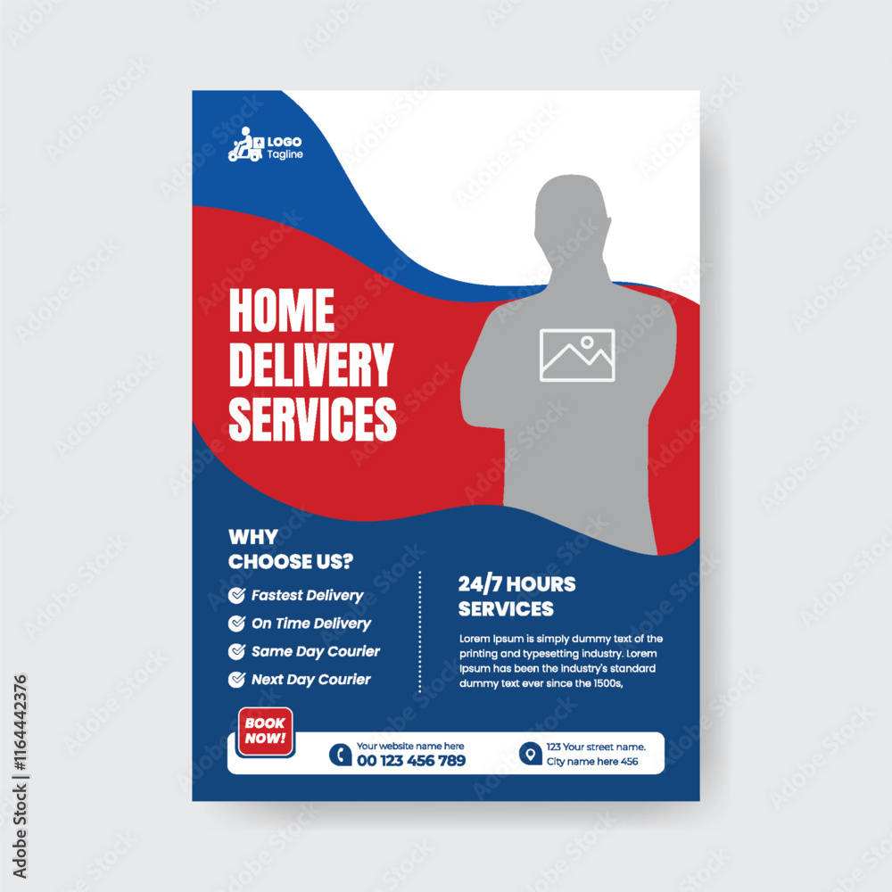 Vector de Stock editable Print ready flyer or poster template for ...