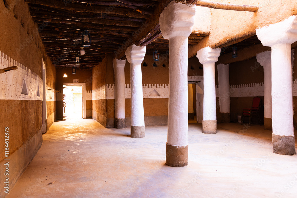 Ushaiger, Ar Riyadh in Saudi Arabia. A traditional restored village ...