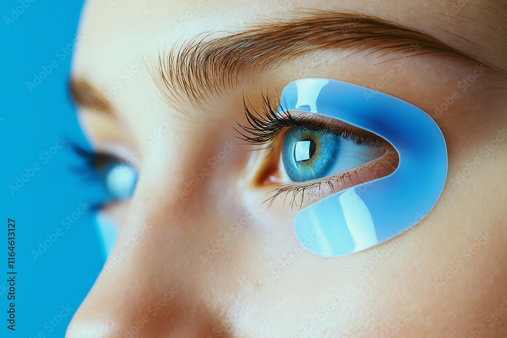 Under-eye patches: Eye area with cooling under-eye gel patches to ...