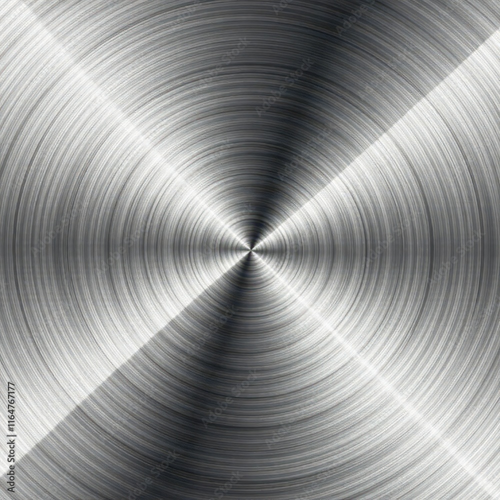Brushed metal circular background texture Subtle light reflection ...